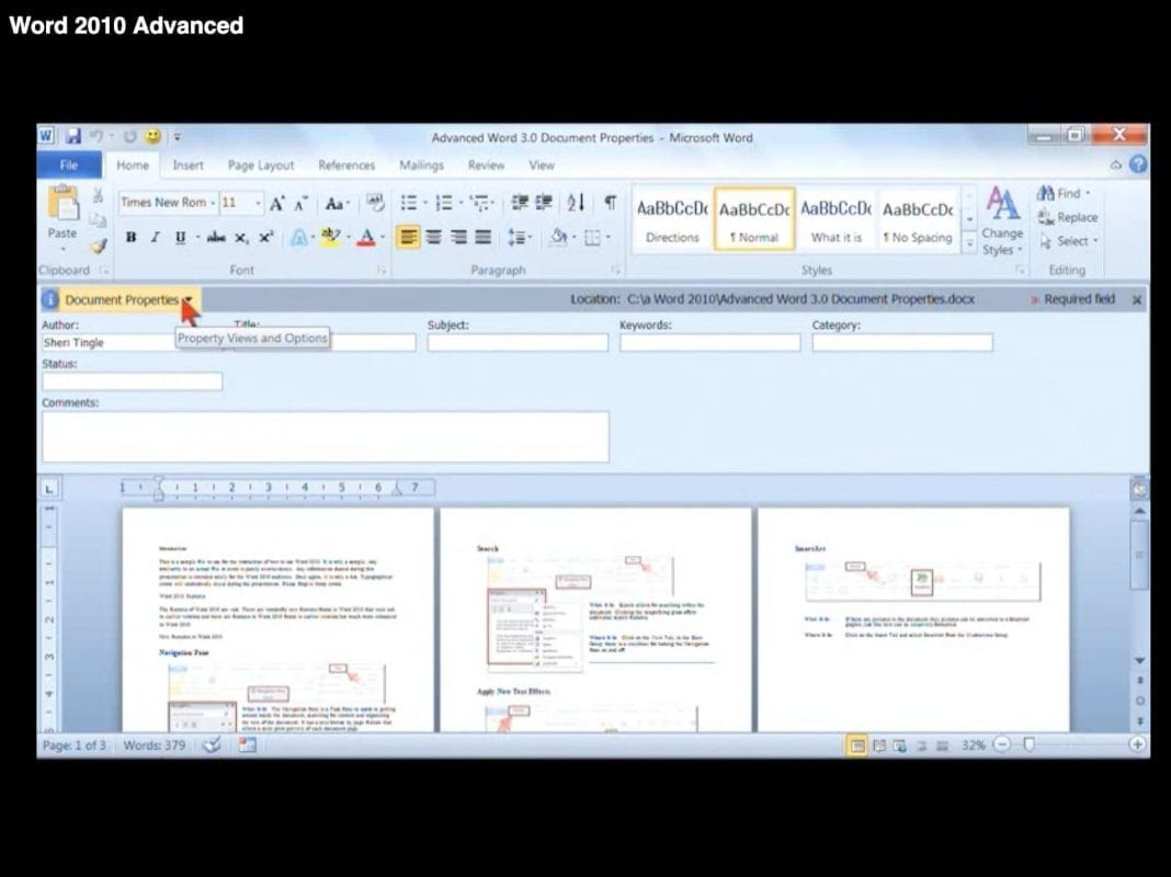 Microsoft Office Word 2010 Advanced - Edu Boutique