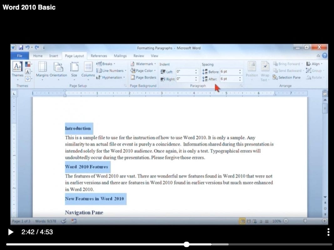 Microsoft Office Word 2010 Basic - Edu Boutique
