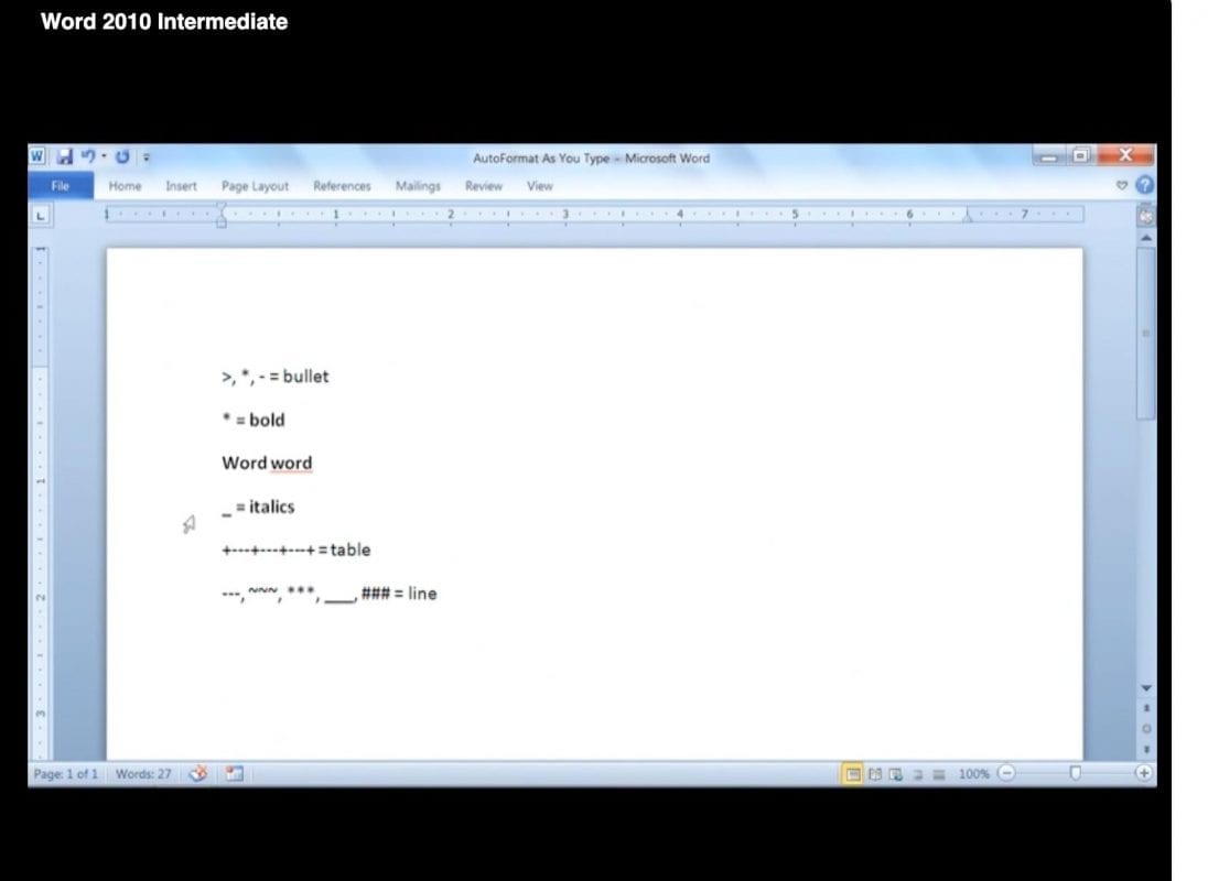 Microsoft Office Word 2010 Intermediate - Edu Boutique